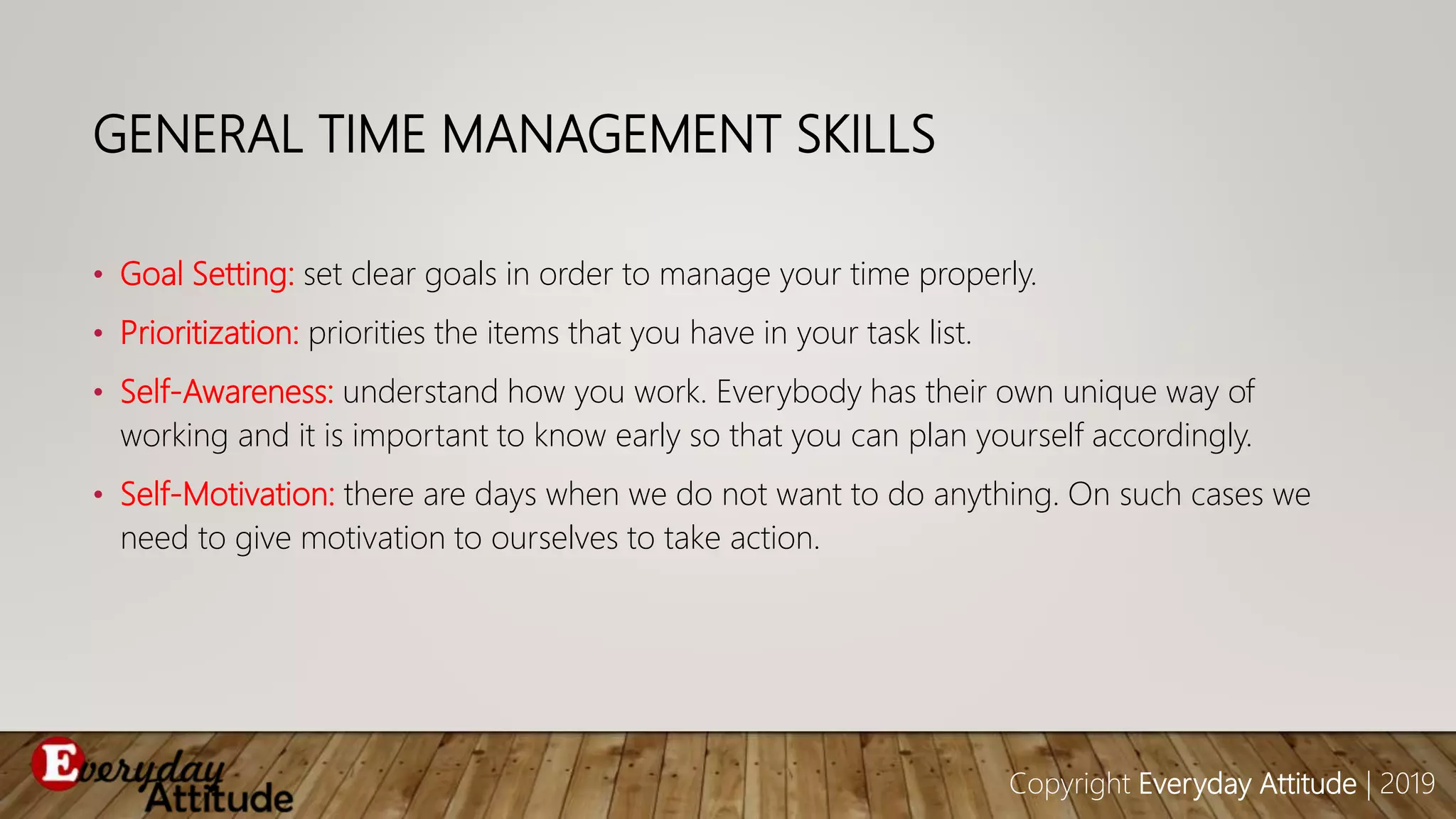 Time Management Skills | PPTX