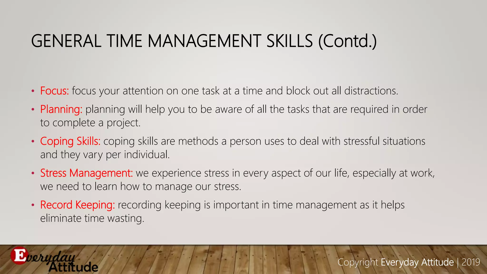 Time Management Skills | PPT