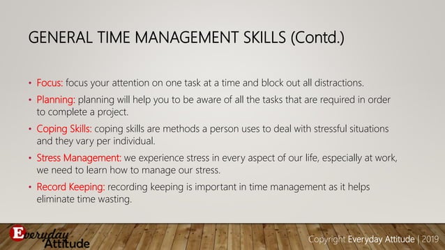 Time Management Skills | PPT