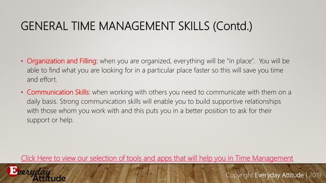Time Management Skills | PPT