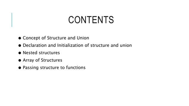 Module 5-Structure and Union | PPT
