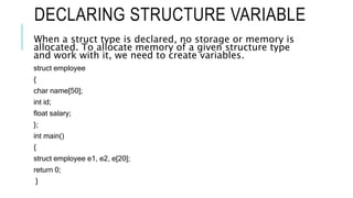 Module 5-Structure and Union | PPT
