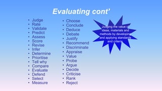 Module 5. blooms taxonomy | PDF