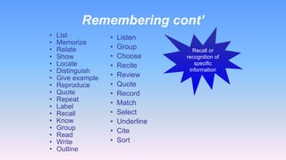 Module 5. blooms taxonomy | PDF | Education