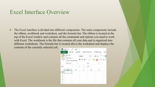 Excel.pptx | Operating Systems | Computer Software and Applications