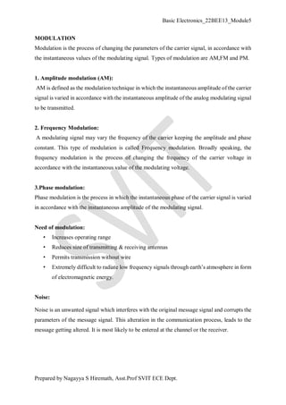 intoduction to electronics and communication | PDF