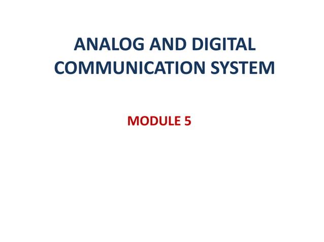 Analog and digital communications. Electronic Course.pptx