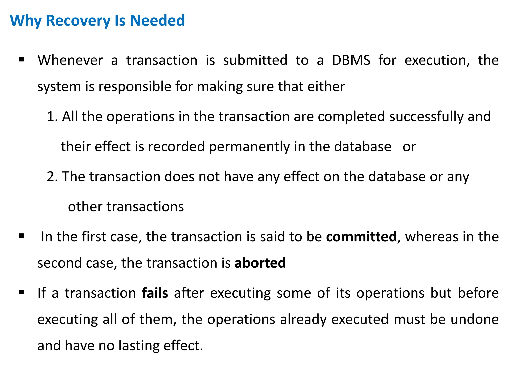 Transactions and concurrency control mechanisms in database management ...