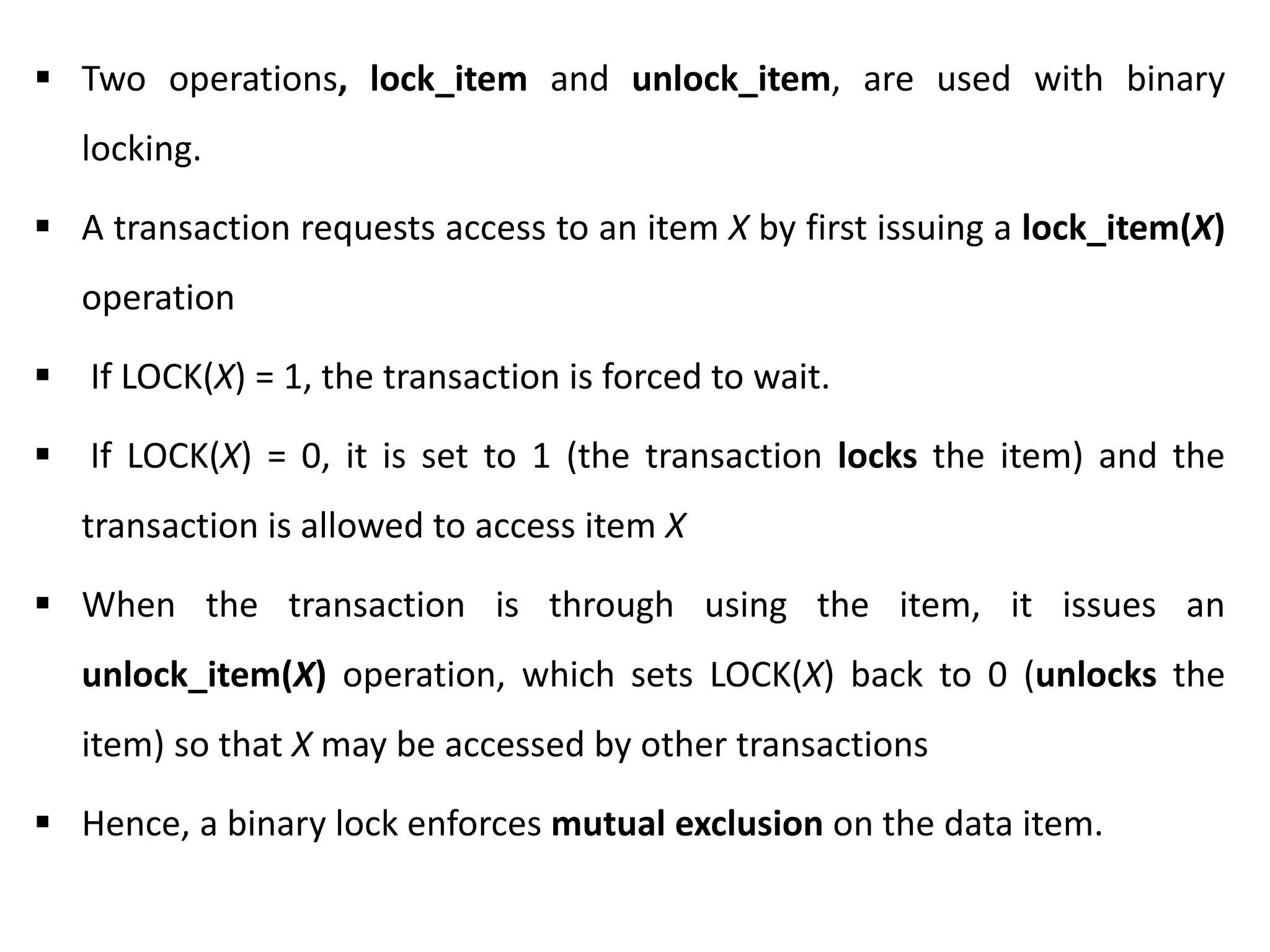 Transactions and concurrency control mechanisms in database management ...