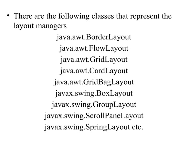 Module 5pptx Gui Programming And Applets Ppt