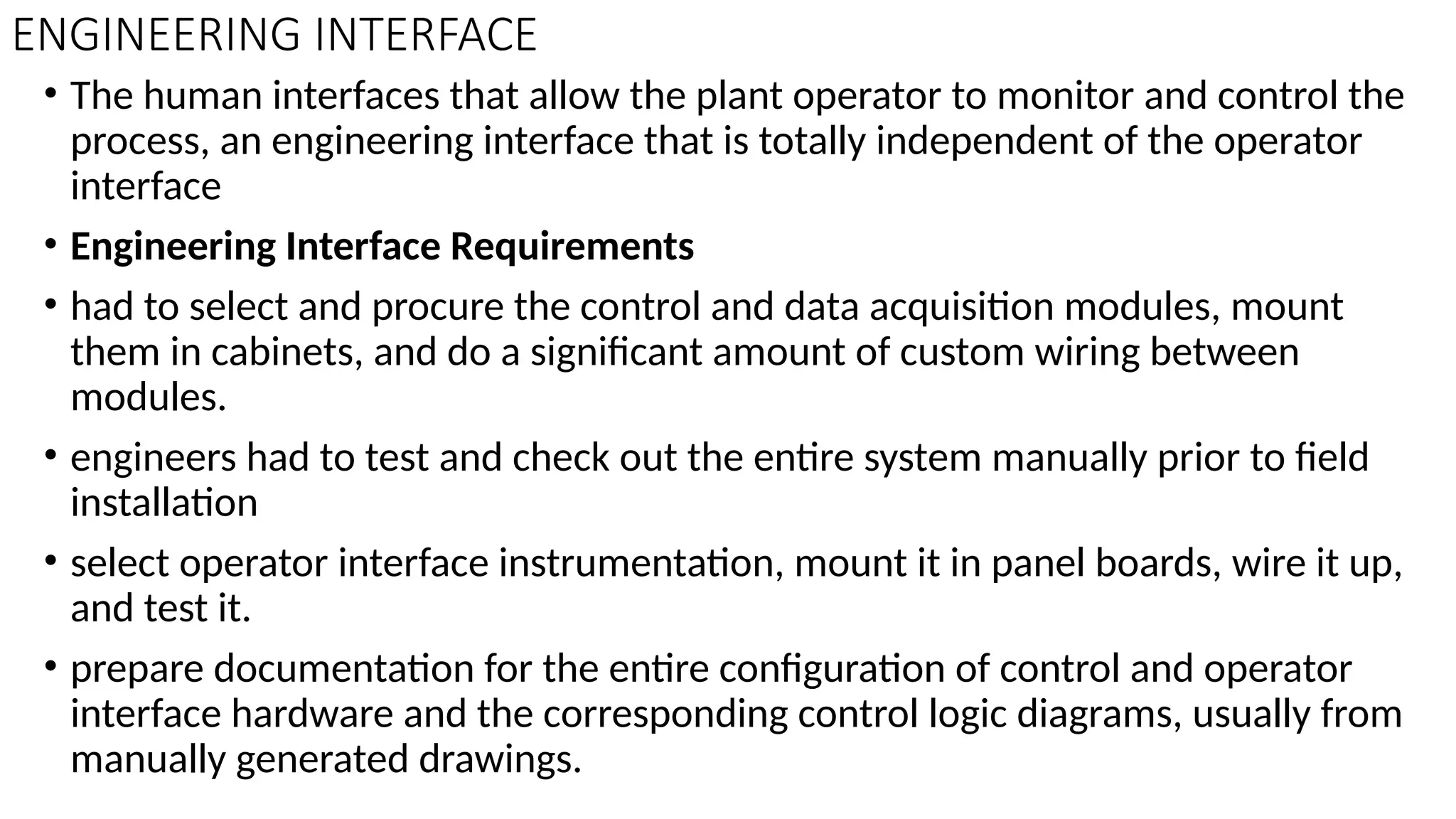 module five operator interface engineering | PPTX