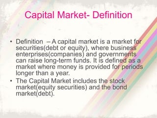 Capital Markets | PPT