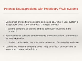 Module 5 - WCM system comparison | PPT