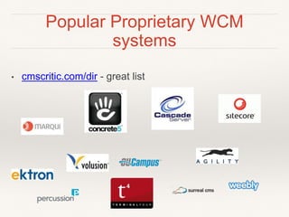 Module 5 - WCM system comparison | PPT