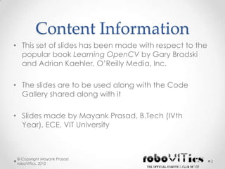 RoboCV Module 5: Contours using OpenCV | PPTX | Programming Languages | Computing
