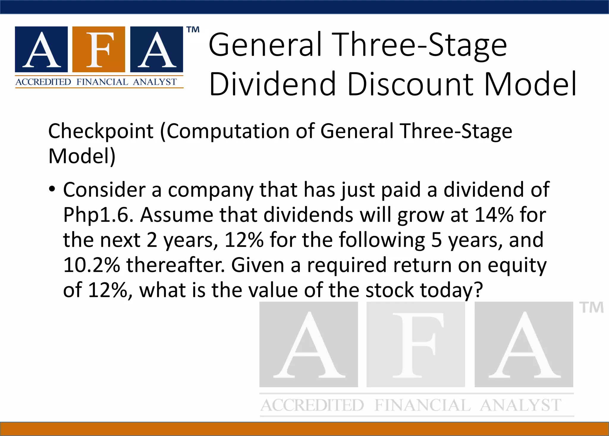 Module 5 dividend discount model att | PDF