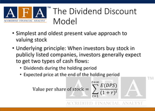 Module 5 dividend discount model att | PDF