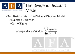 Module 5 dividend discount model att | PDF