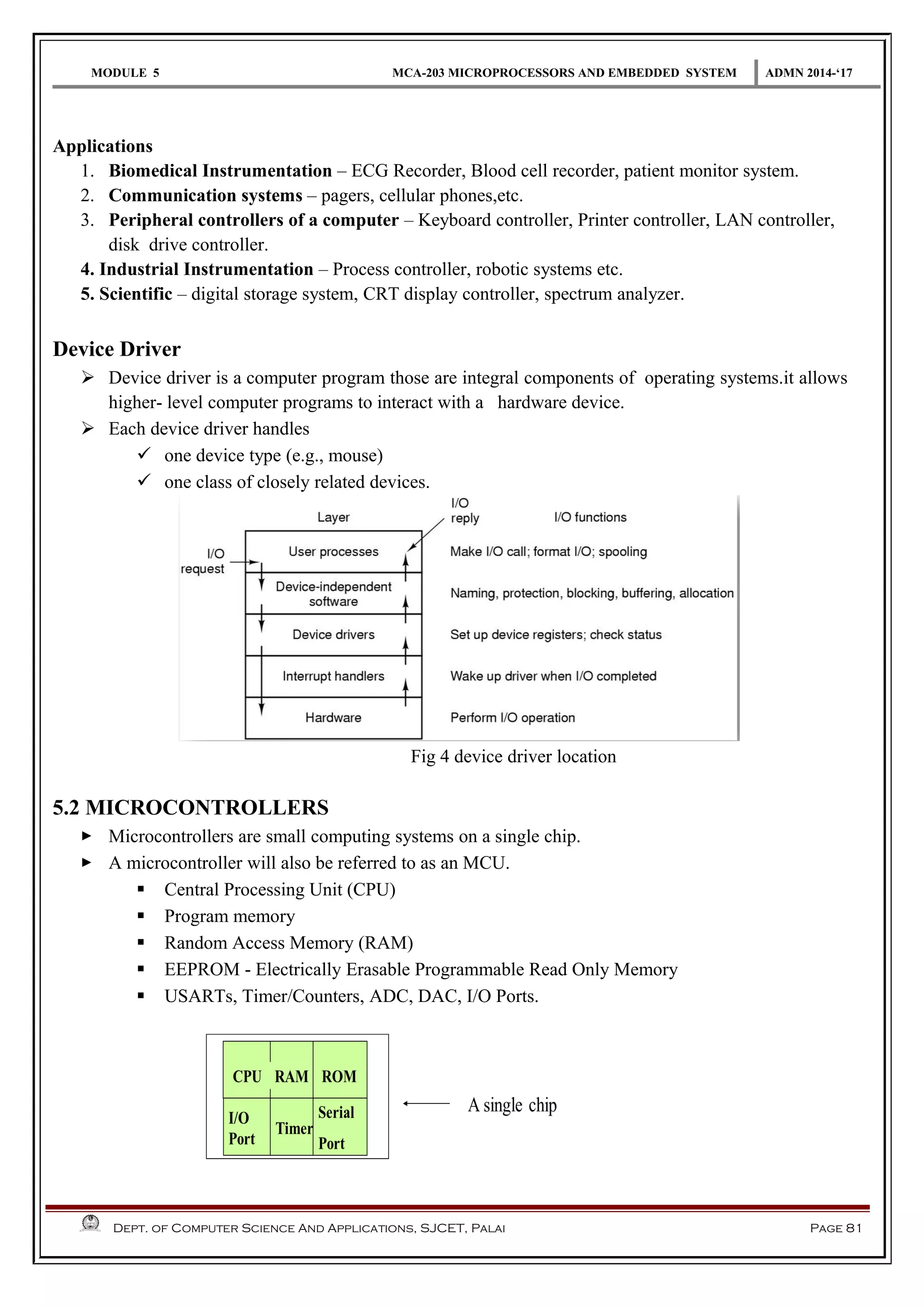 Module 5 embedded systems,8051 | PDF