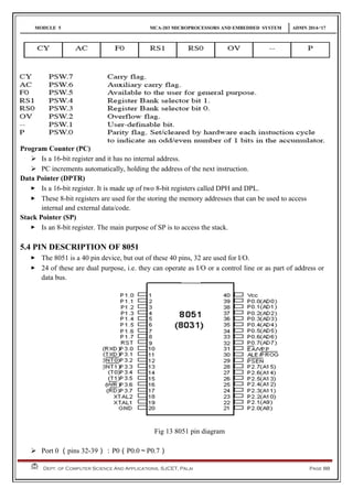 Module 5 embedded systems,8051 | PDF