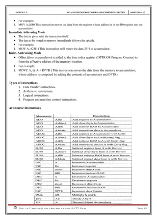 Module 5 embedded systems,8051 | PDF