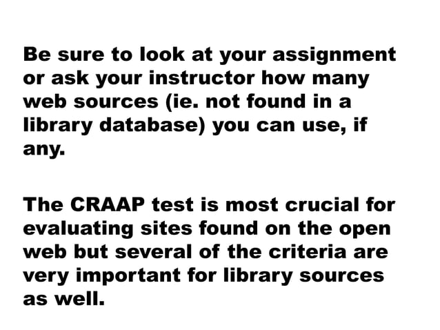 Evaluating Information | PPT