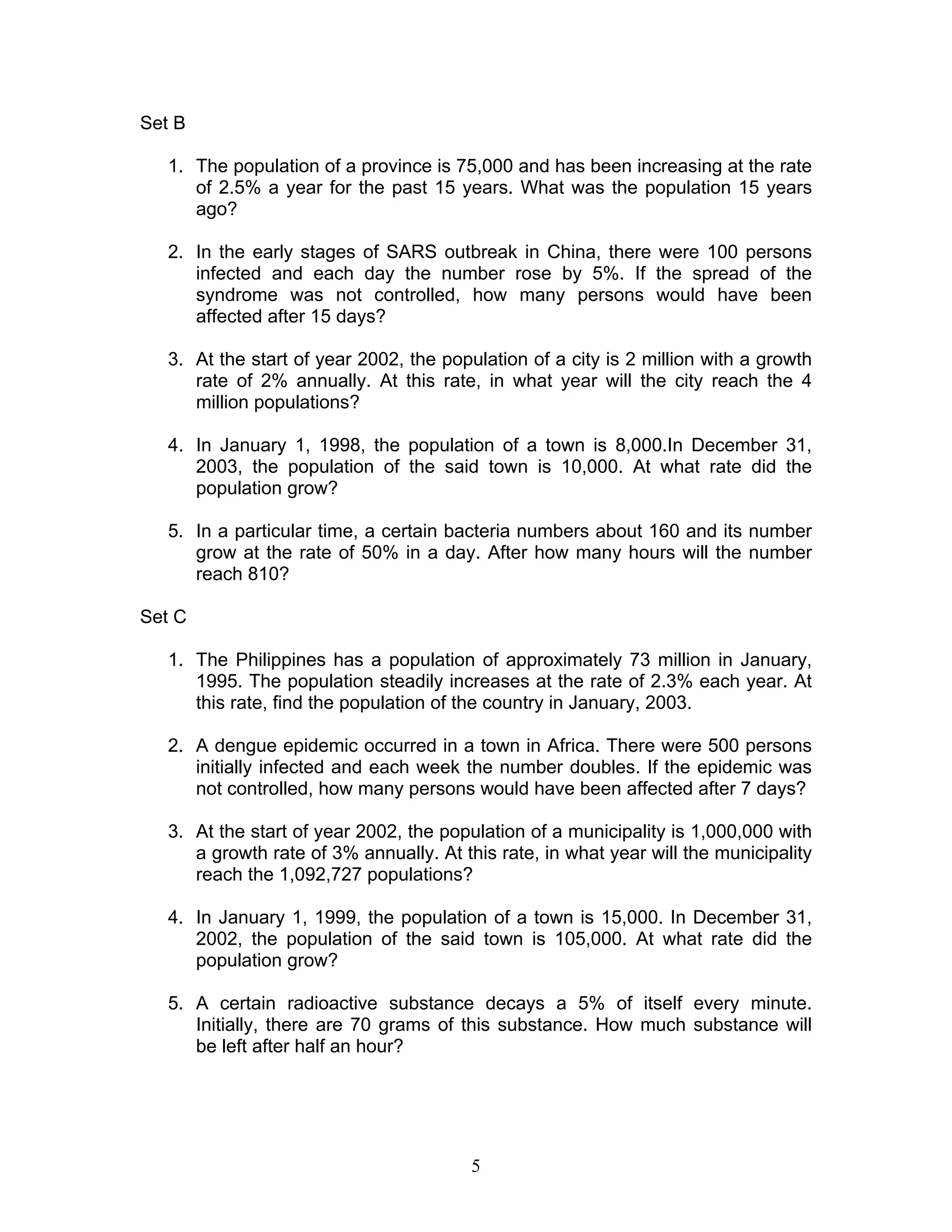 Module 5 exponential functions | PDF