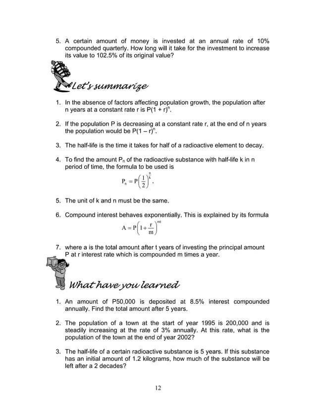 Module 5 exponential functions | PDF