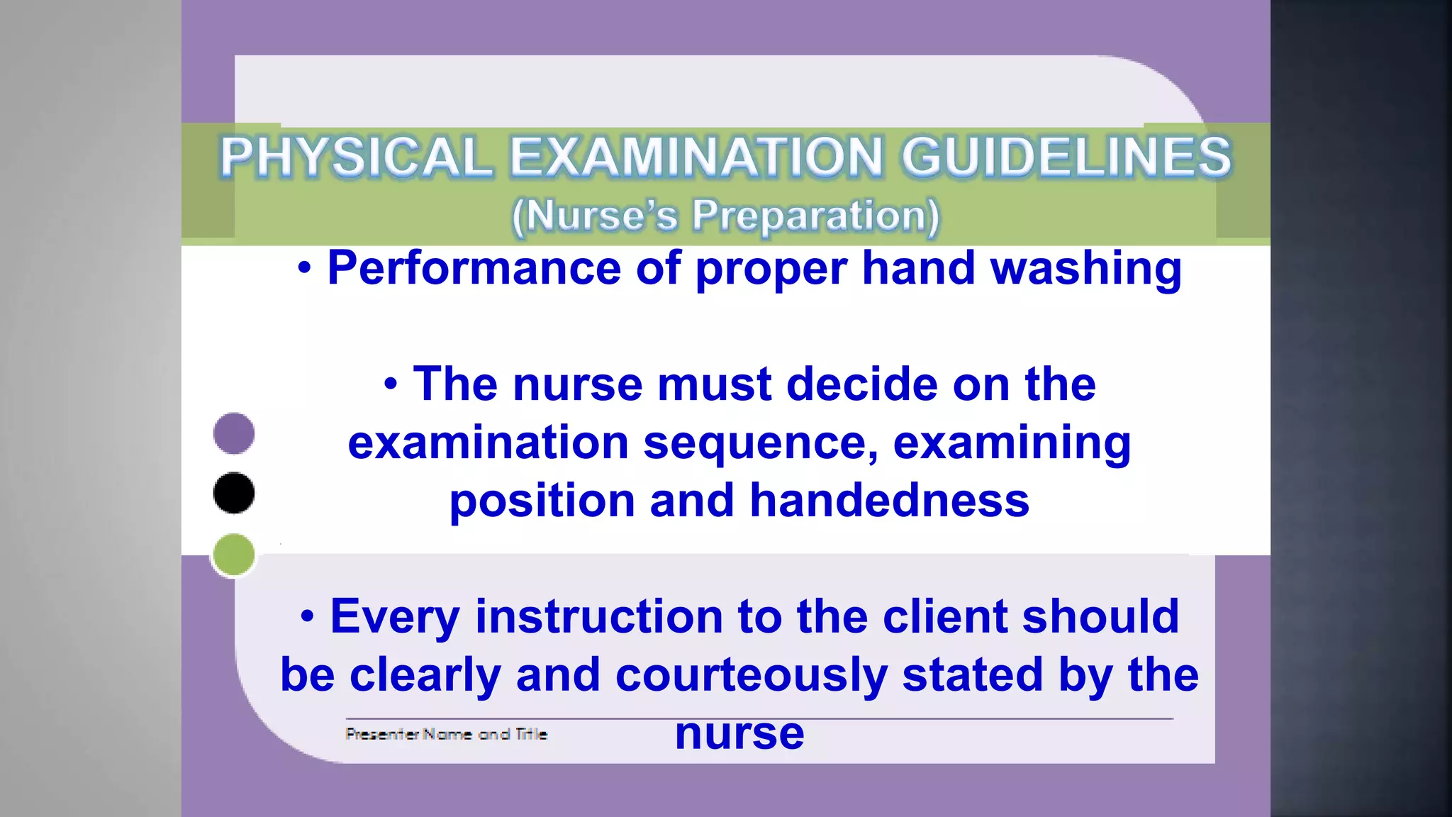 INTRODUCTION TO PHYSICAL EXAMINATION | PPTX