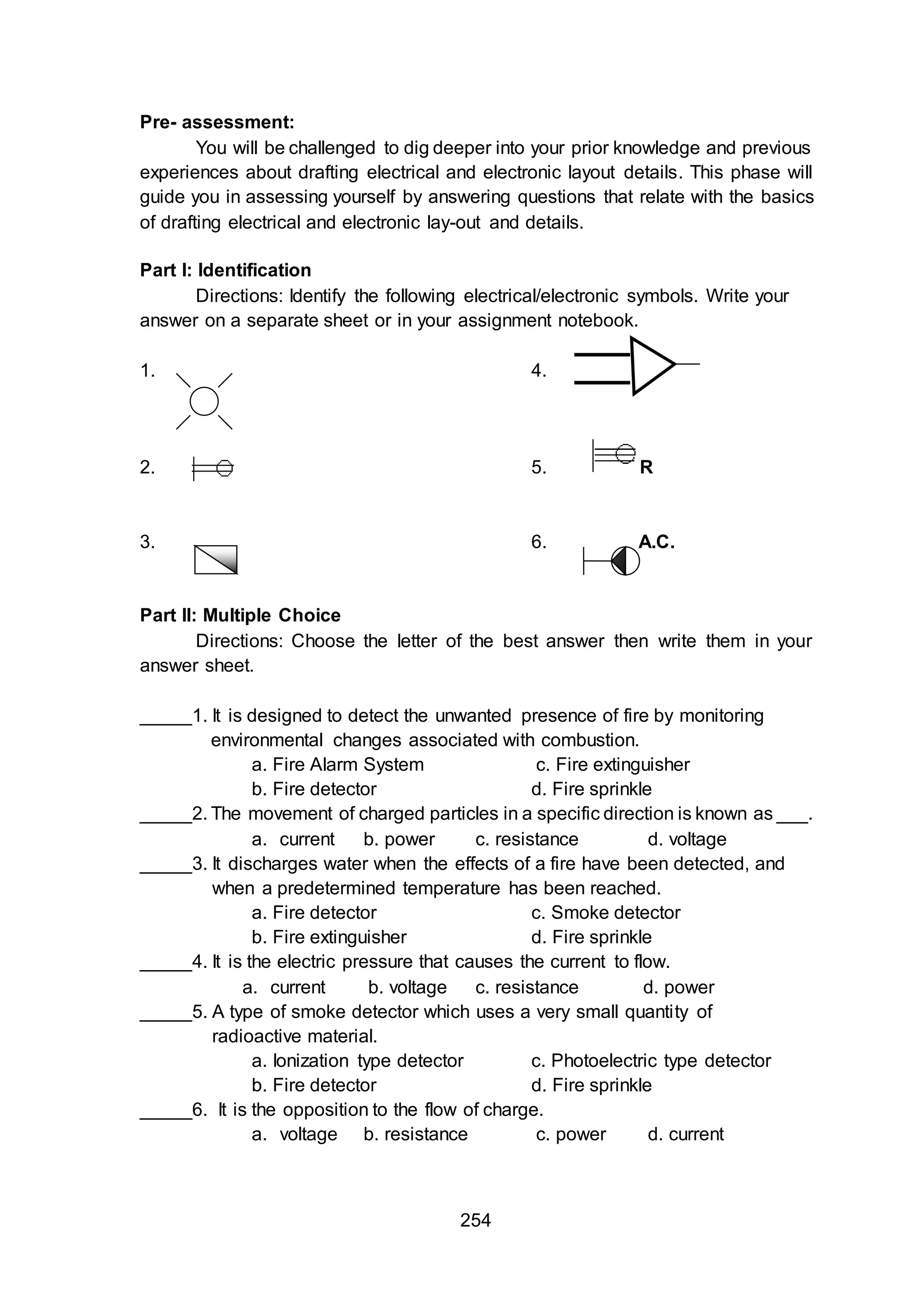 Module 5 module 3 draft electrical and electronic layout and details | DOCX