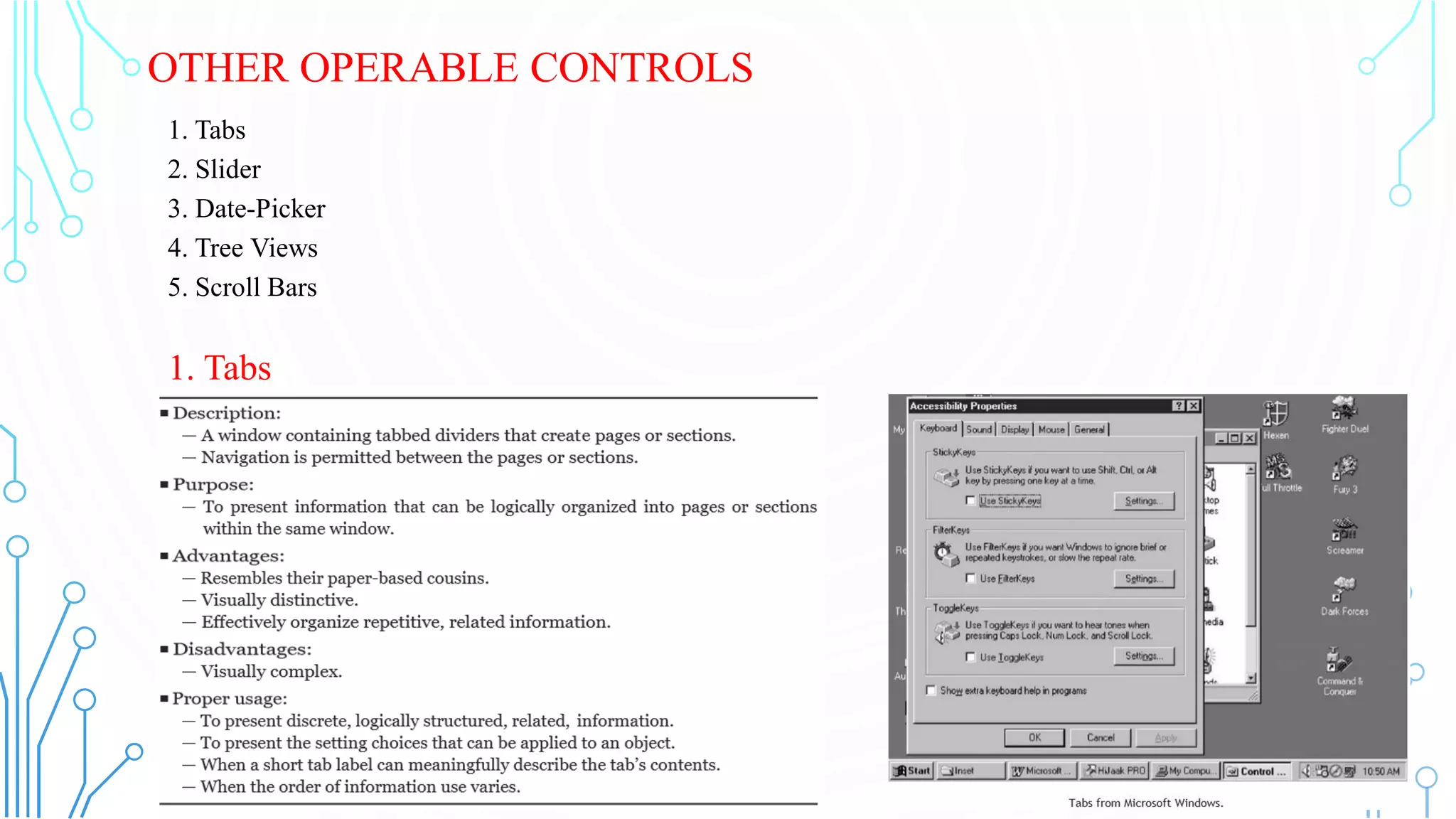 User Interface Design Module 5 screen based controls | PDF