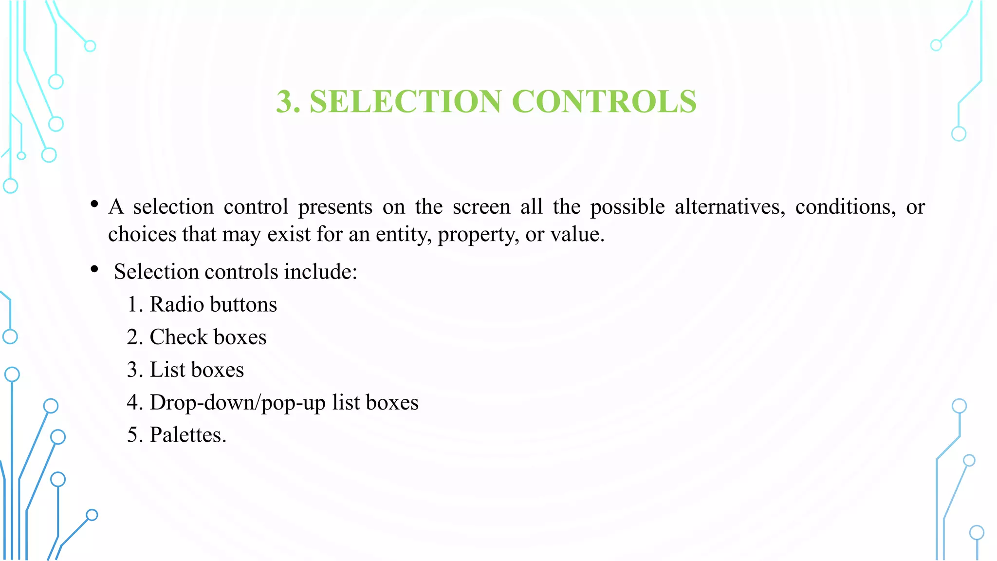 User Interface Design Module 5 screen based controls | PDF