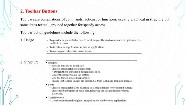 User Interface Design Module 5 screen based controls | PDF