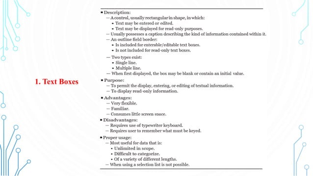 User Interface Design Module 5 screen based controls | PDF