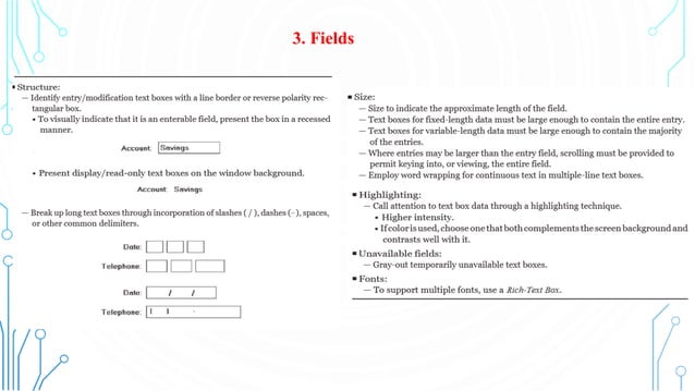 User Interface Design Module 5 screen based controls | PDF
