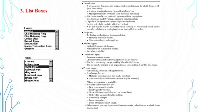 User Interface Design Module 5 screen based controls | PDF