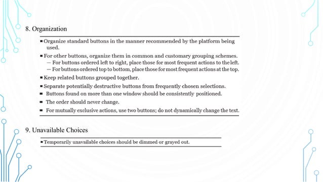 User Interface Design Module 5 screen based controls | PDF