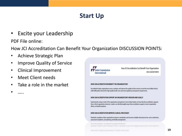Module 5- The Joint Commission and JCI Accrreditation.pptx | Healthcare Industry | Industries