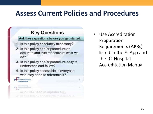 Module 5- The Joint Commission and JCI Accrreditation.pptx | Healthcare Industry | Industries