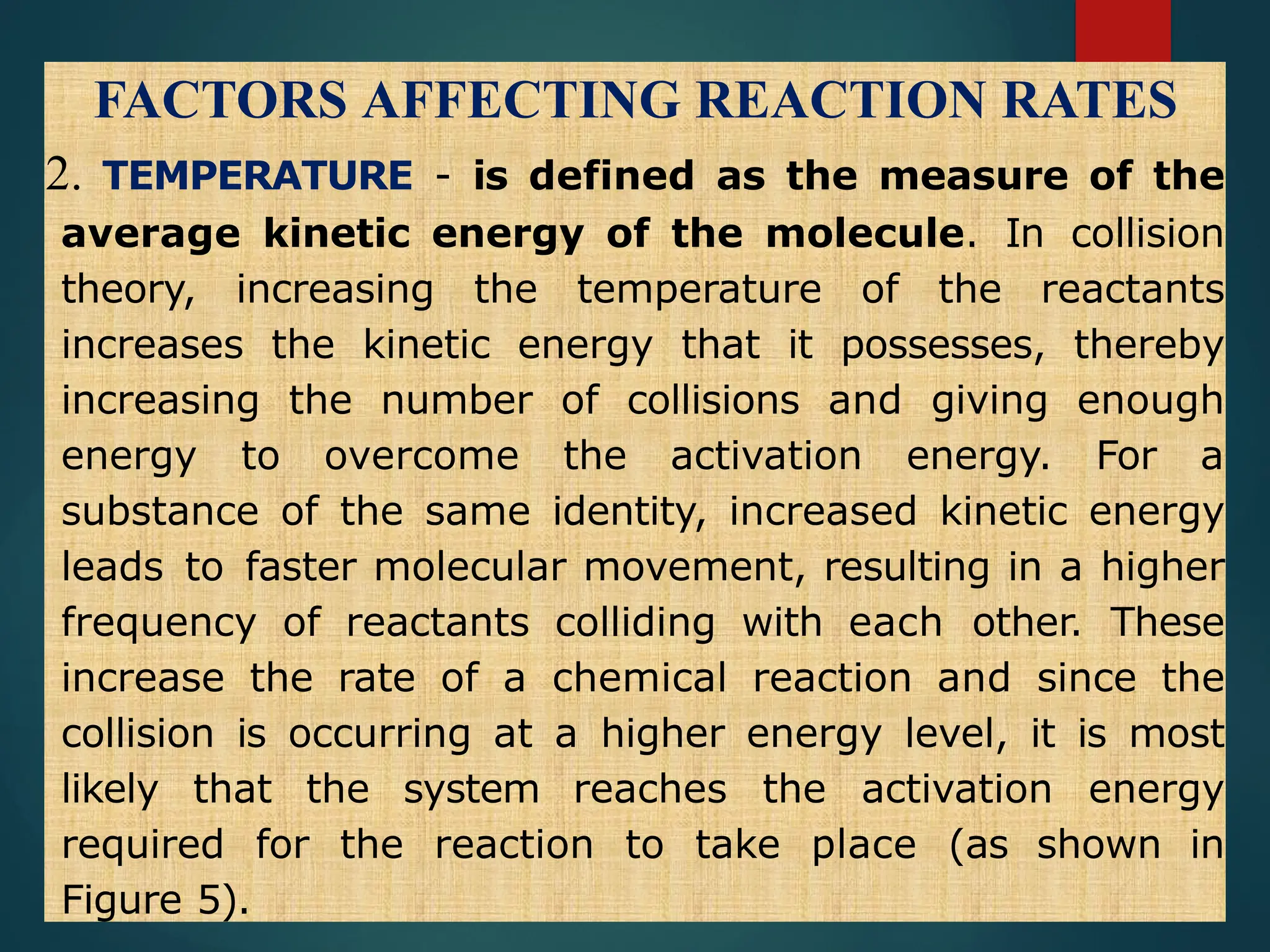 THE SIMPLE COLLISION THEORY AND RATE OF CHEMICAL REACTIONS | PPTX