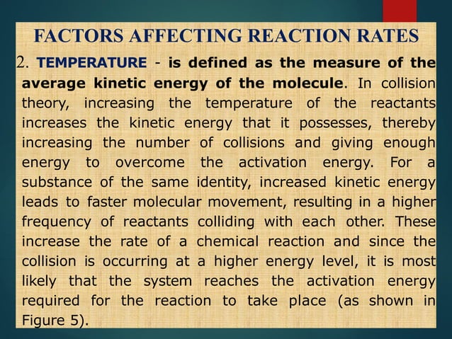THE SIMPLE COLLISION THEORY AND RATE OF CHEMICAL REACTIONS | PPTX