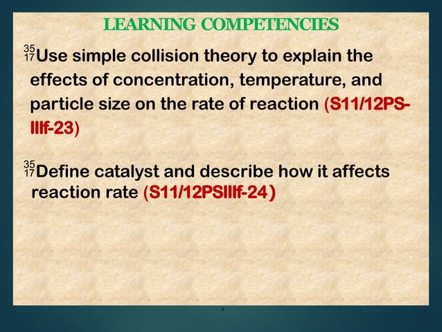 THE SIMPLE COLLISION THEORY AND RATE OF CHEMICAL REACTIONS | PPTX