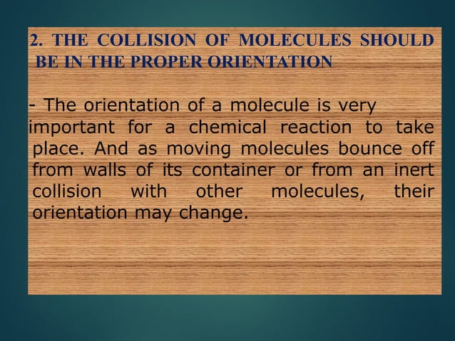 THE SIMPLE COLLISION THEORY AND RATE OF CHEMICAL REACTIONS | PPTX