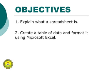 MODULE 5- WEEK 6- SPREADSHEET.ppt