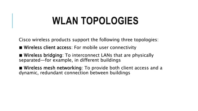 Module 5 Wireless Network Design Considerations Pptx Computer Networking Computing