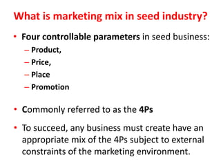 Module 5.1 - Seed marketing principles | PPTX