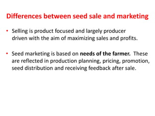 Module 5.1 - Seed marketing principles | PPTX
