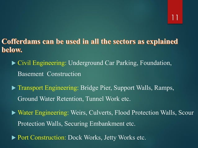 BCT- Module 5 a coffer-dam (Part_2) | PDF