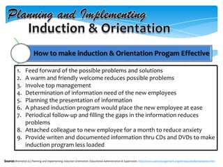 Module 5 a job induction & orientation | PPT