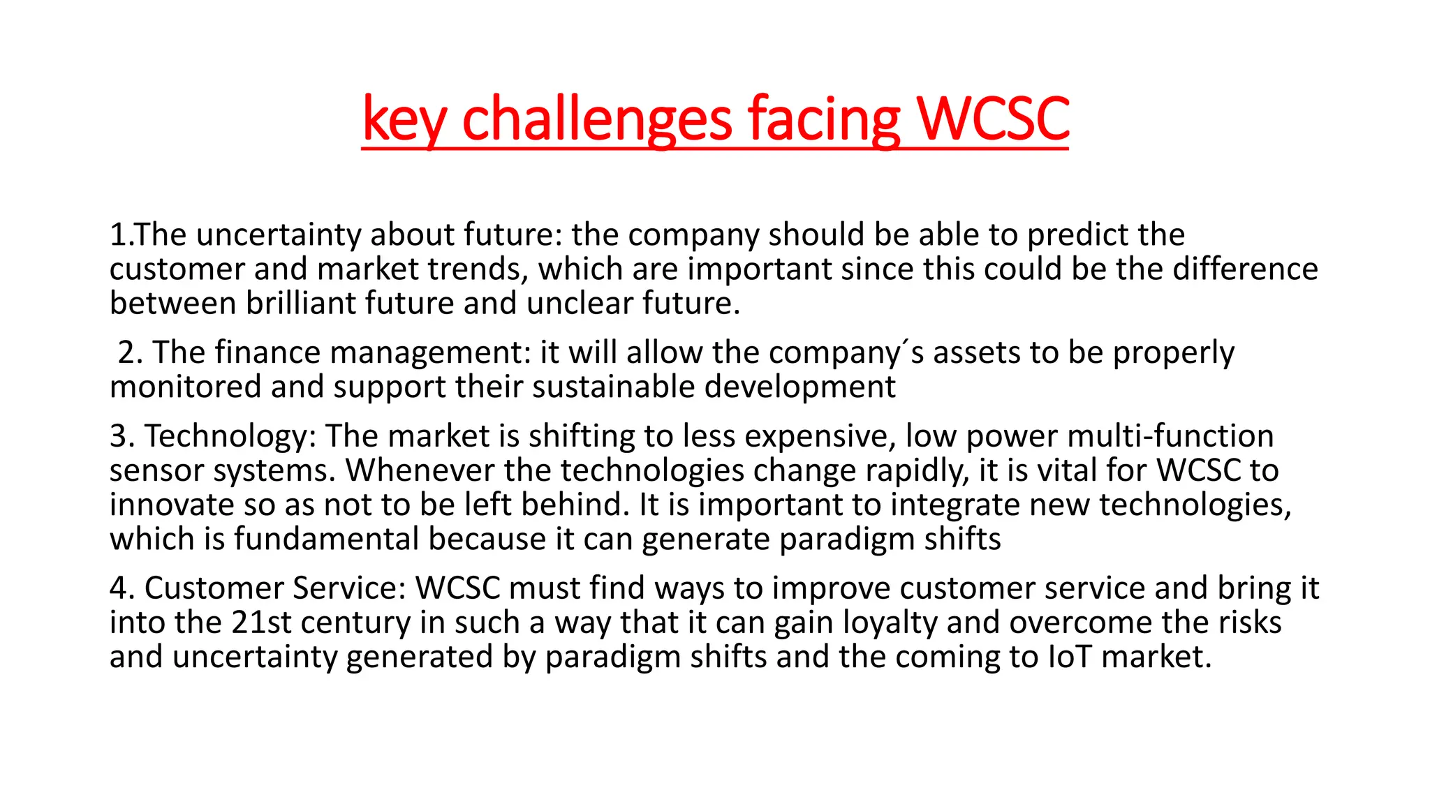 Module 5 CapstoneWorld Cloud Sensor Computing Inc. work into five ...